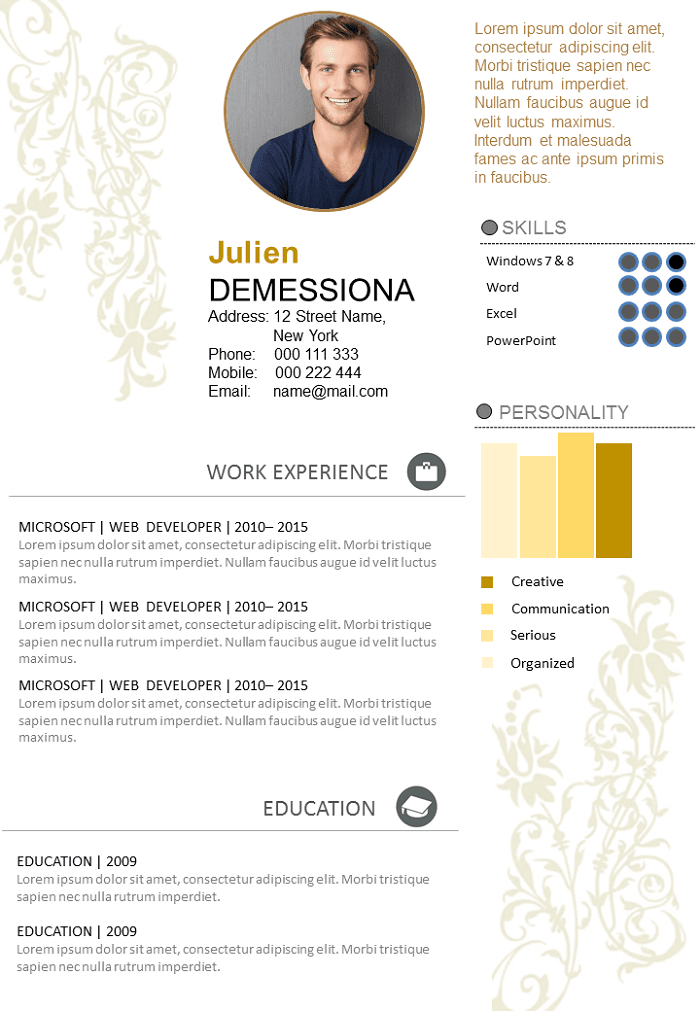 Free Resume Dynamic To Download